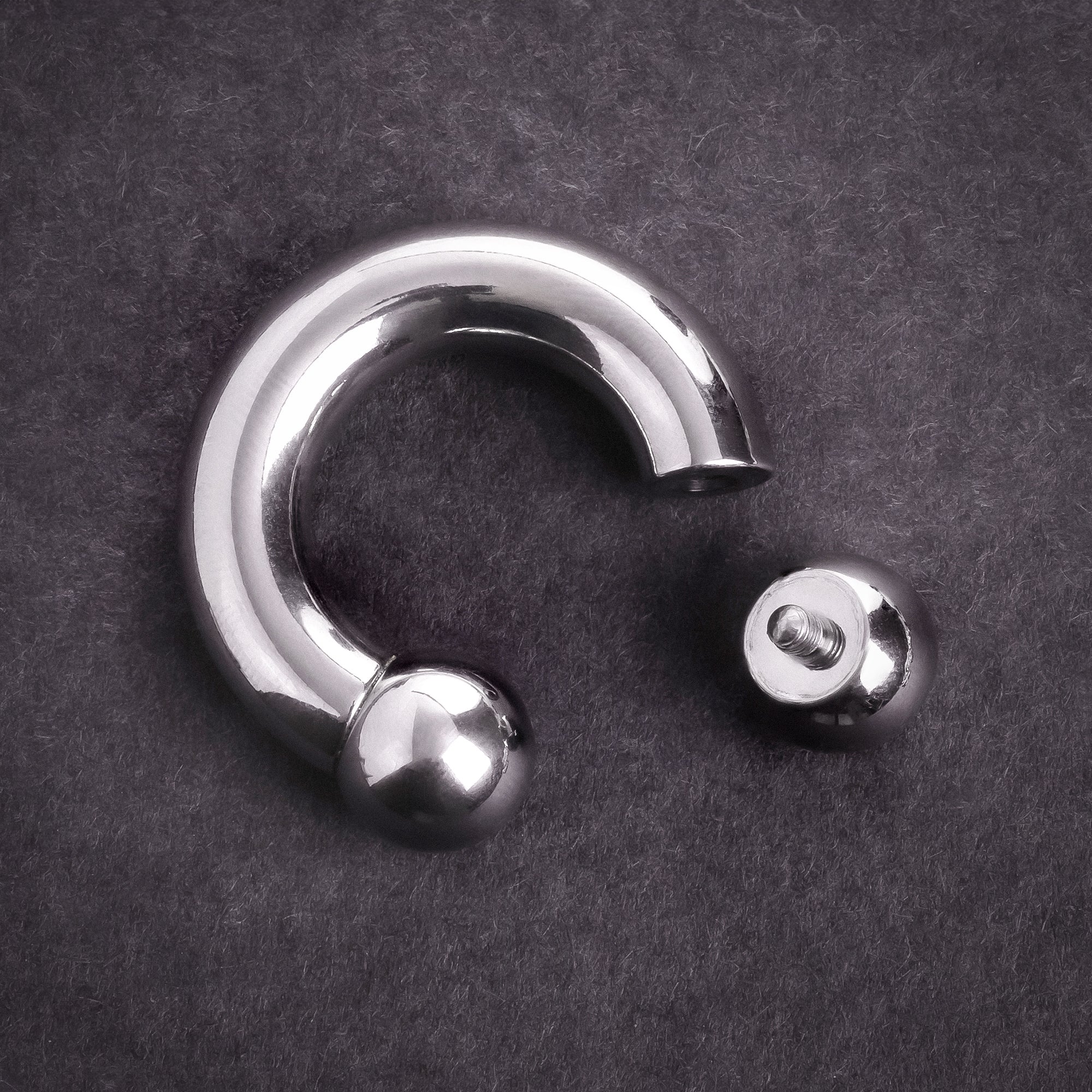 Horseshoe Barbell, Silver, Titanium, Stretched Septum Jewellery ...