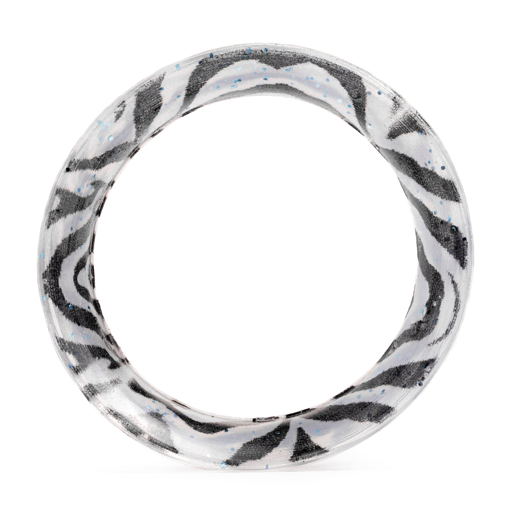 Glitter Zebra Silicone Eyelet Tunnel / Plug / Gauge – Custom Plugs
