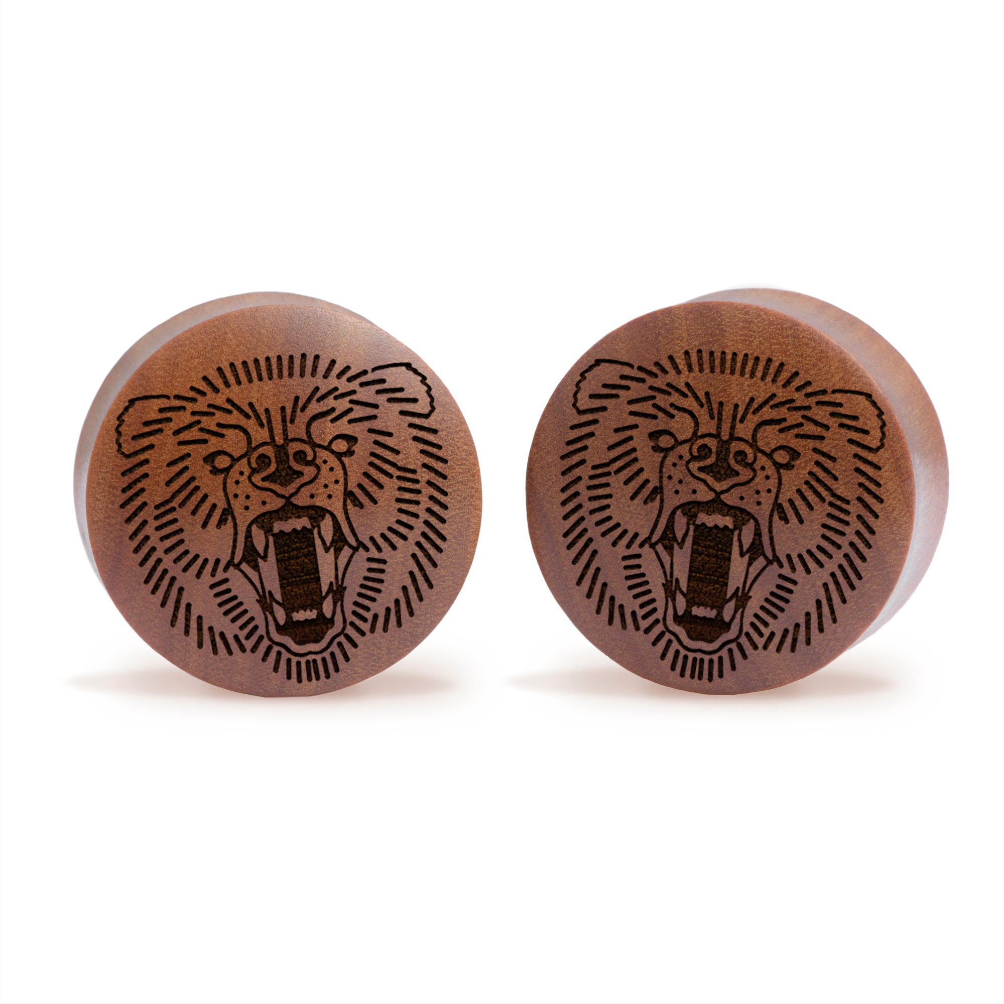 Bear Plug / Gauge - Saba Wood | Convex Double Flare – Custom Plugs