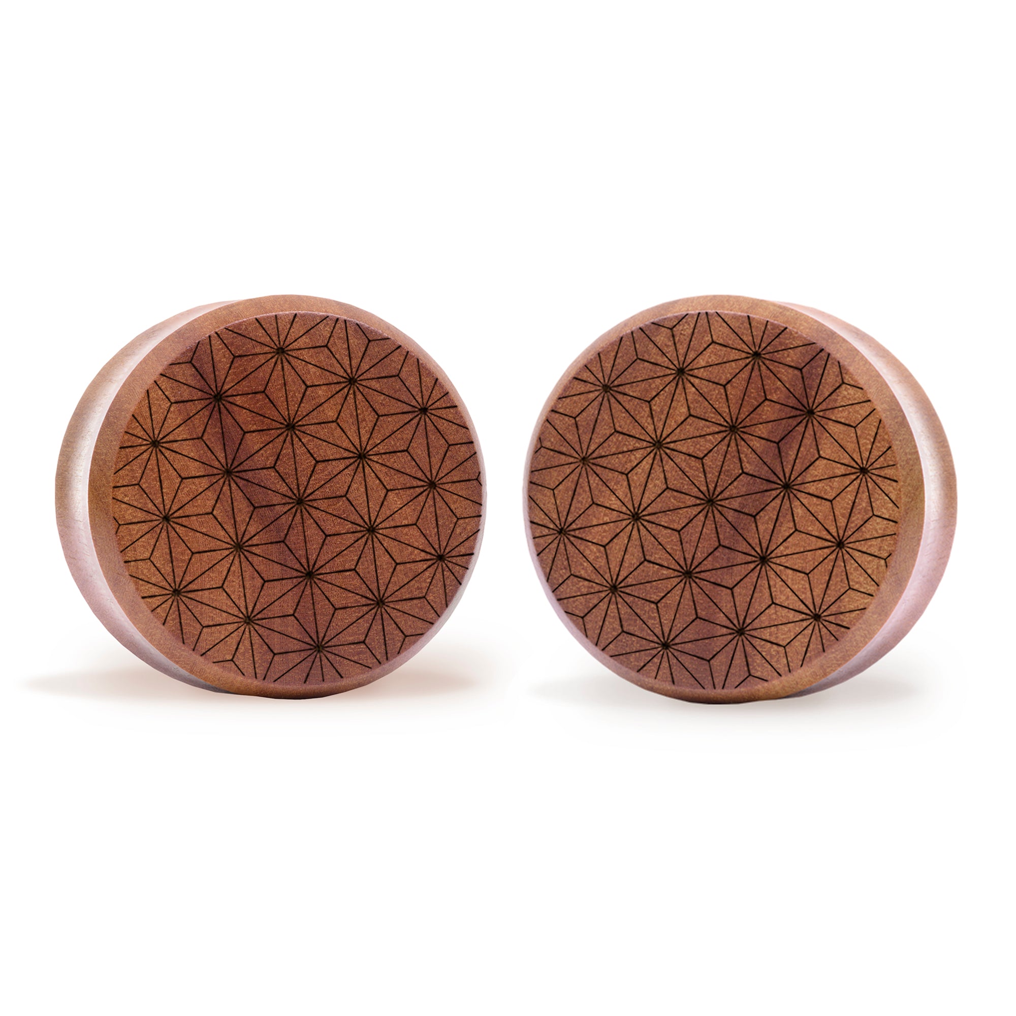 Japanese Hemp Plug / Gauge - Saba Wood | Flat Faced Double Flare ...