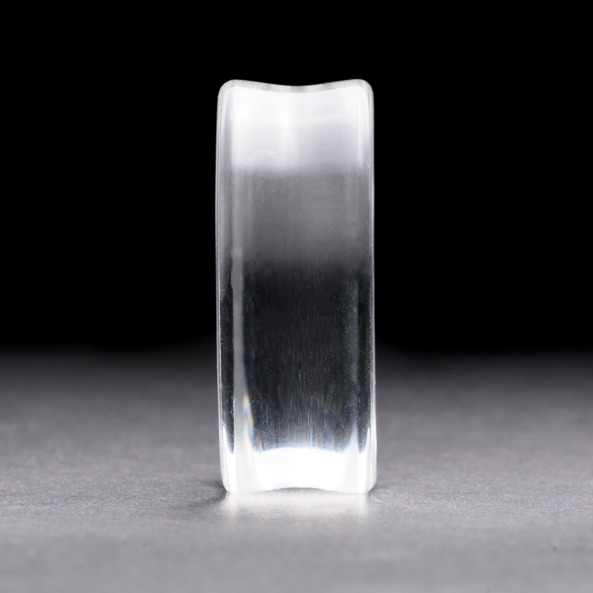 T-Rex Dinosaur Plug / Gauge - Clear Glass | Flat Faced Double Flare ...
