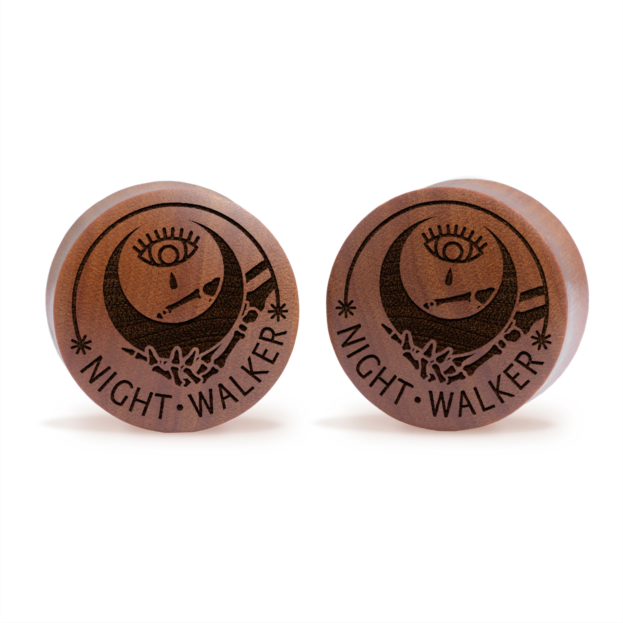 Night Walker Moon Plug / Gauge - Saba Wood | Convex Double Flare ...