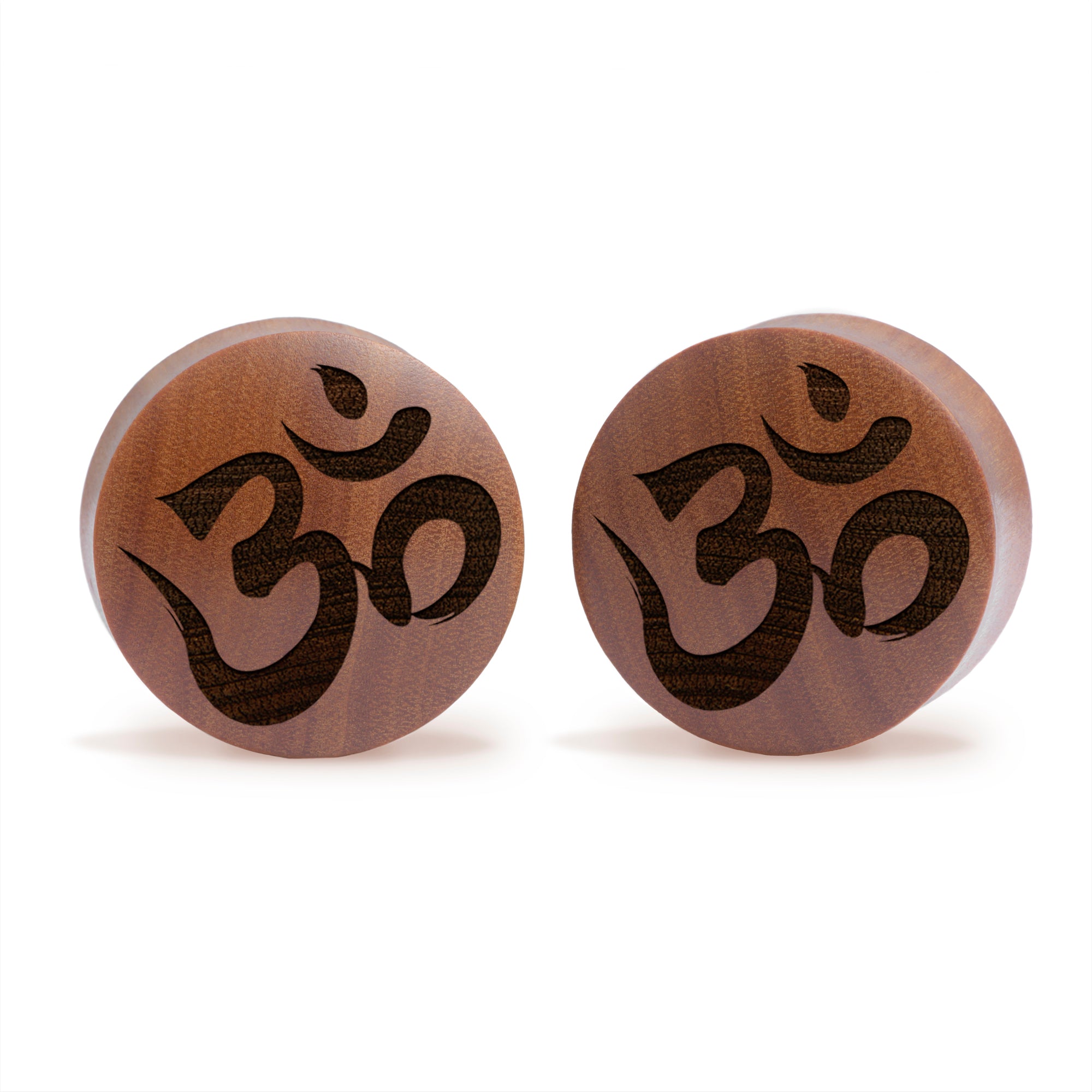 Ohm Plug / Gauge - Saba Wood | Convex Double Flare – Custom Plugs
