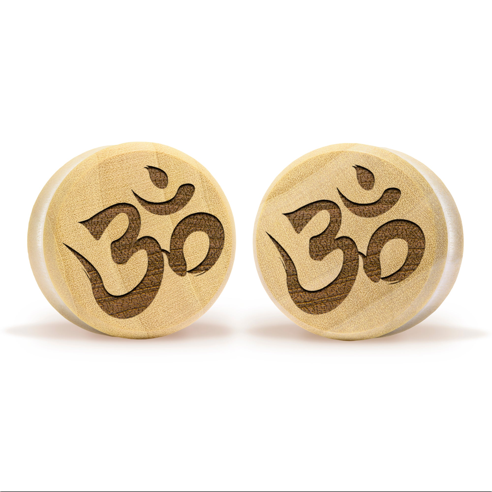 Ohm Plug / Gauge - Crocodile Wood | Flat Faced Double Flare – Custom Plugs
