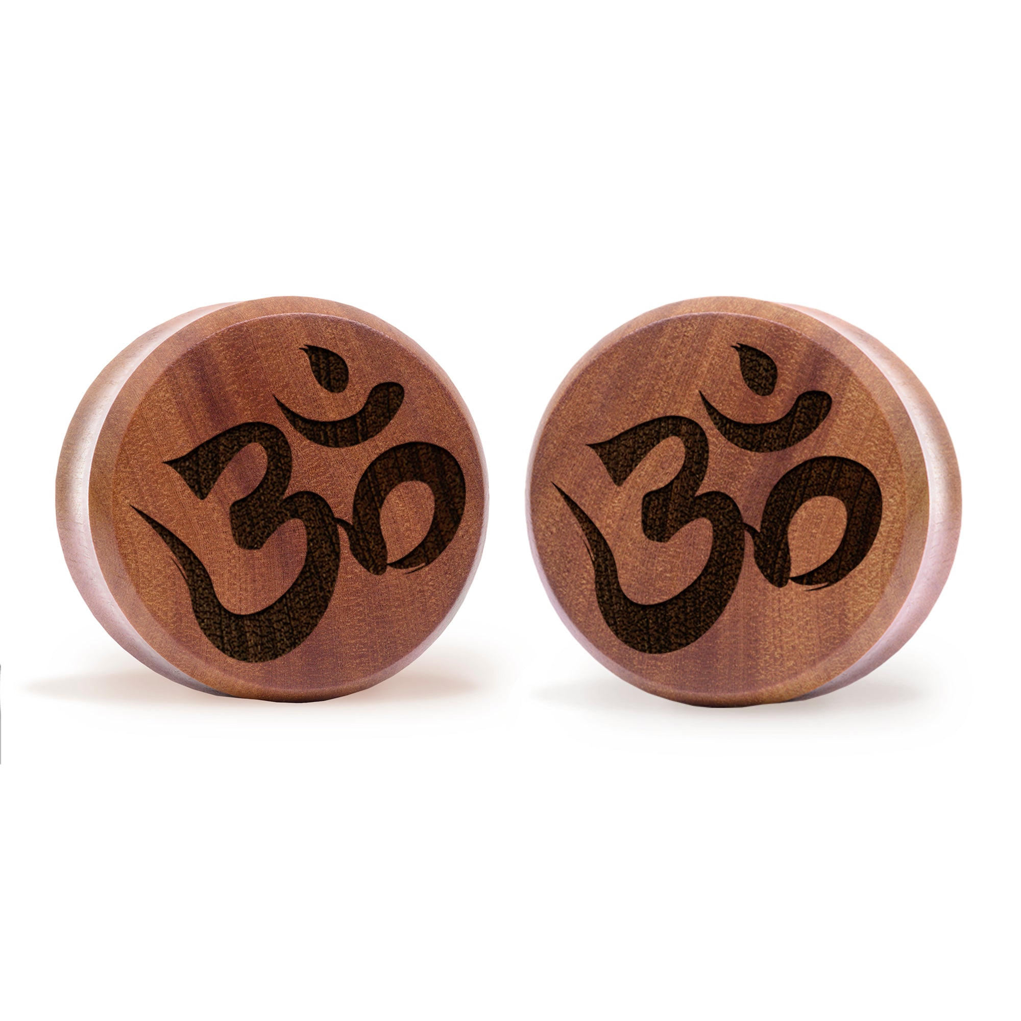 Ohm Plug / Gauge - Saba Wood | Doppelaufgeweitet mit flachem Gesicht ...