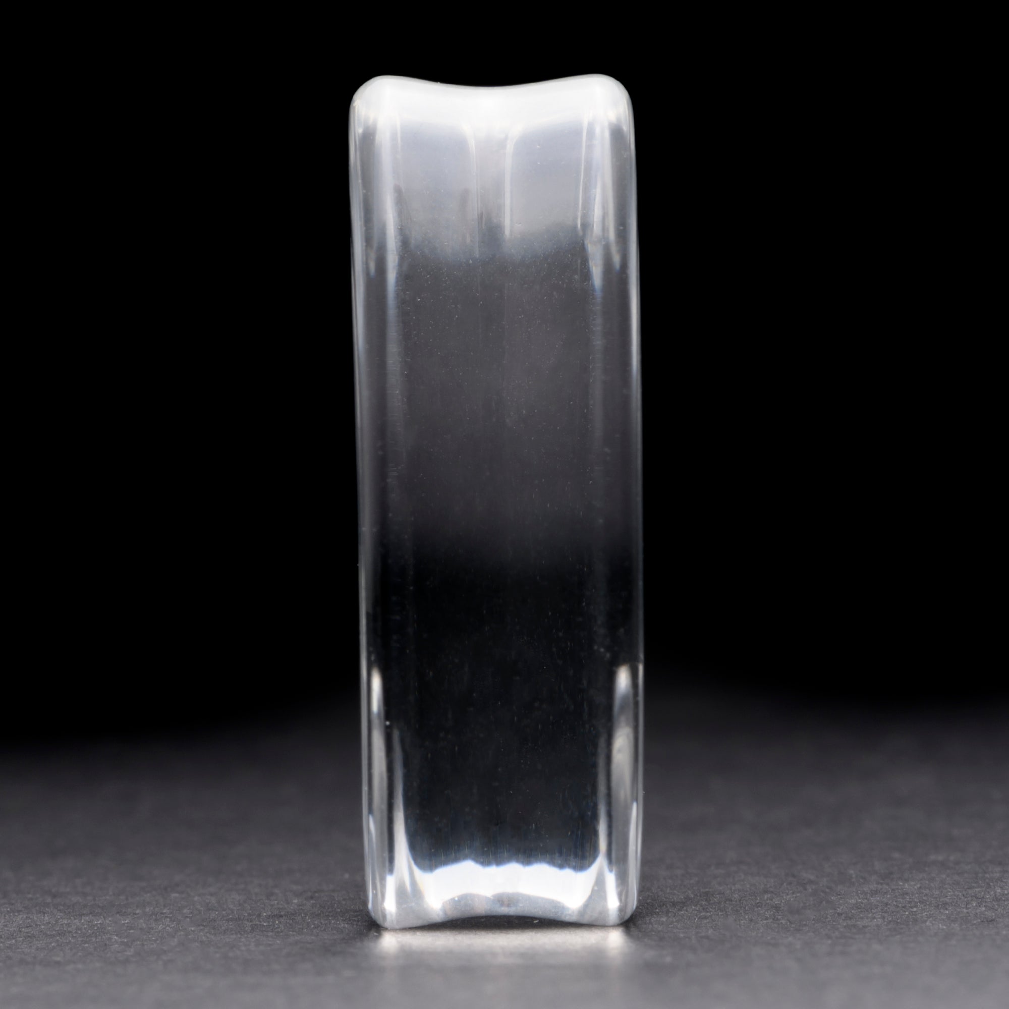 Shark Plug / Gauge - Teardrop Clear Glass | Flat Faced Double Flare ...